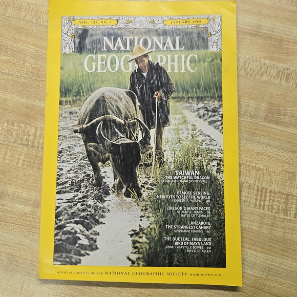 National Geographic | Other | National Geographic Yellow Cover Magazine ...